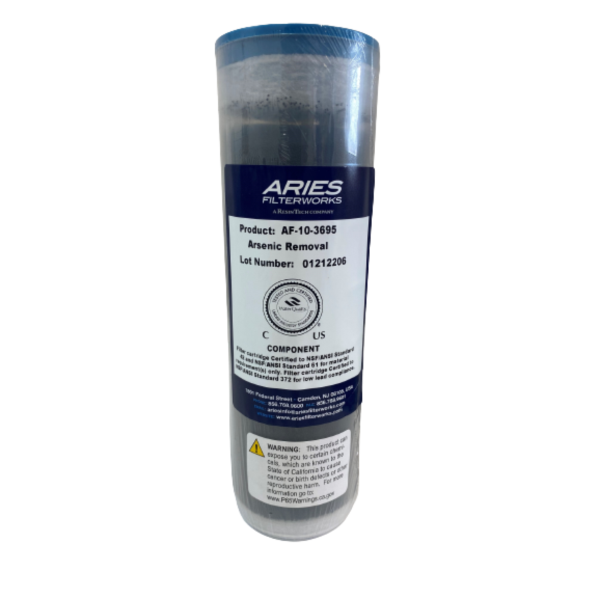 Aries AF-10-3695 Arsenic Removal Filter (10-inch x 2.5 inch)