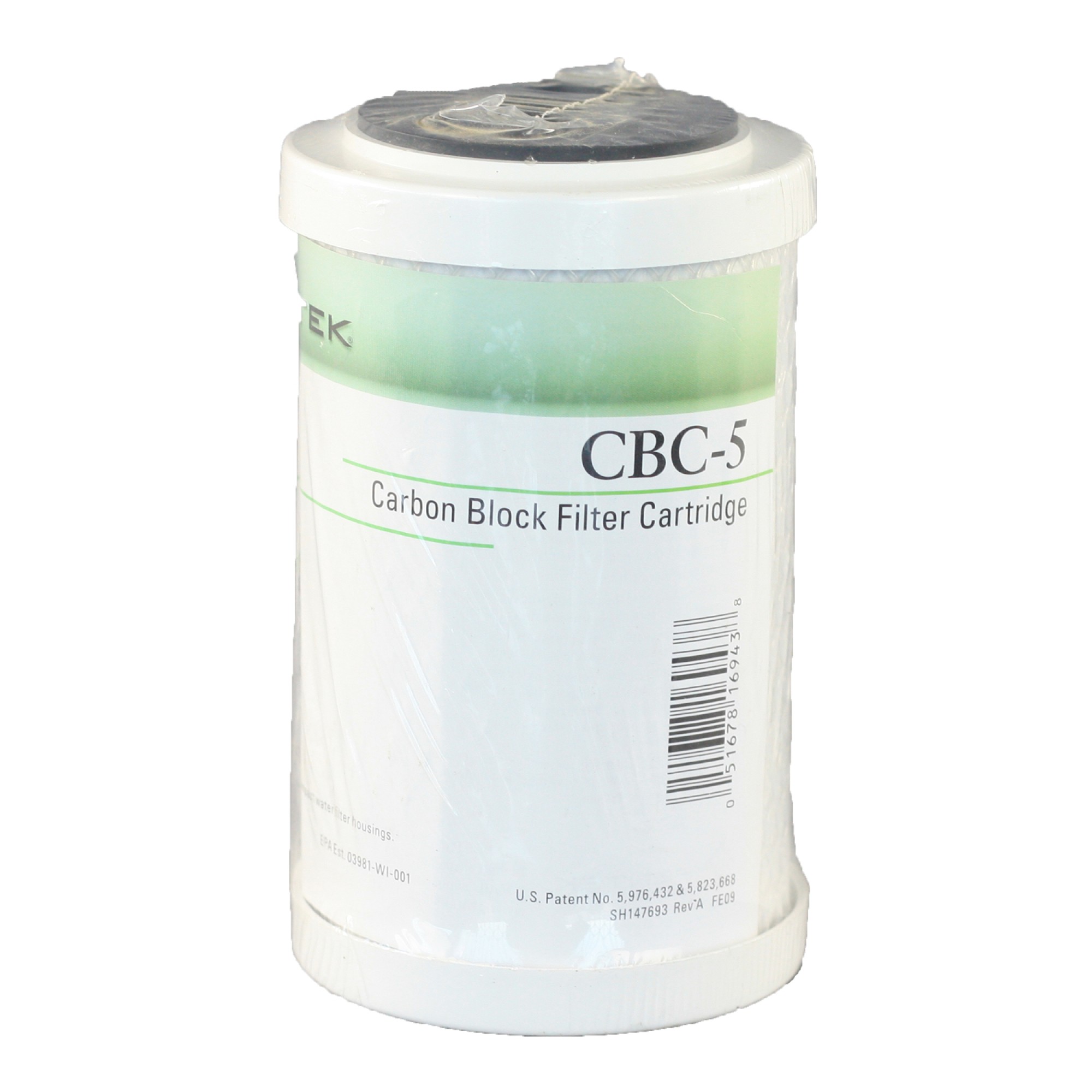 5" Carbon Blocked Cartridge .5 Micron